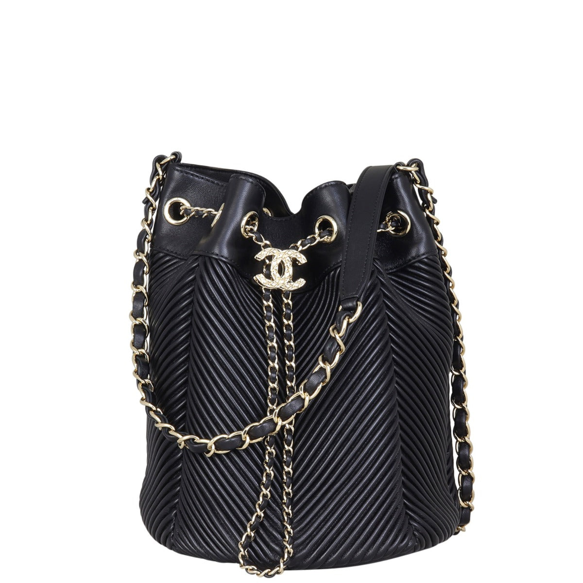 Chanel Drawstring Bucket Bag