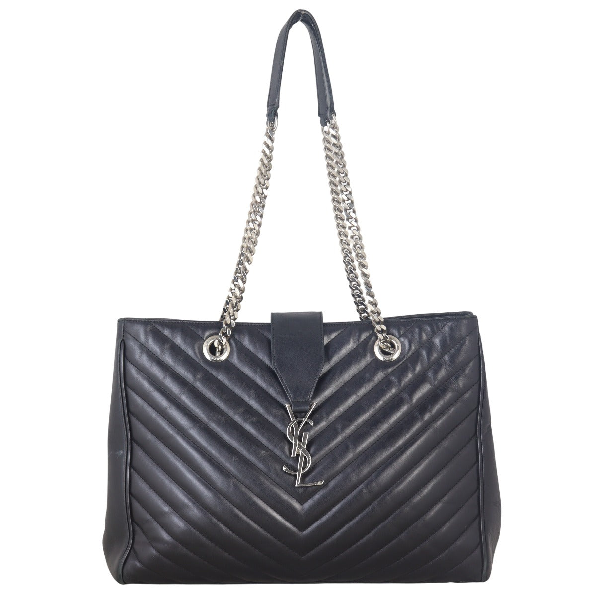 Saint Laurent Chevron Shopping Tote – Luxe.It.Fwd