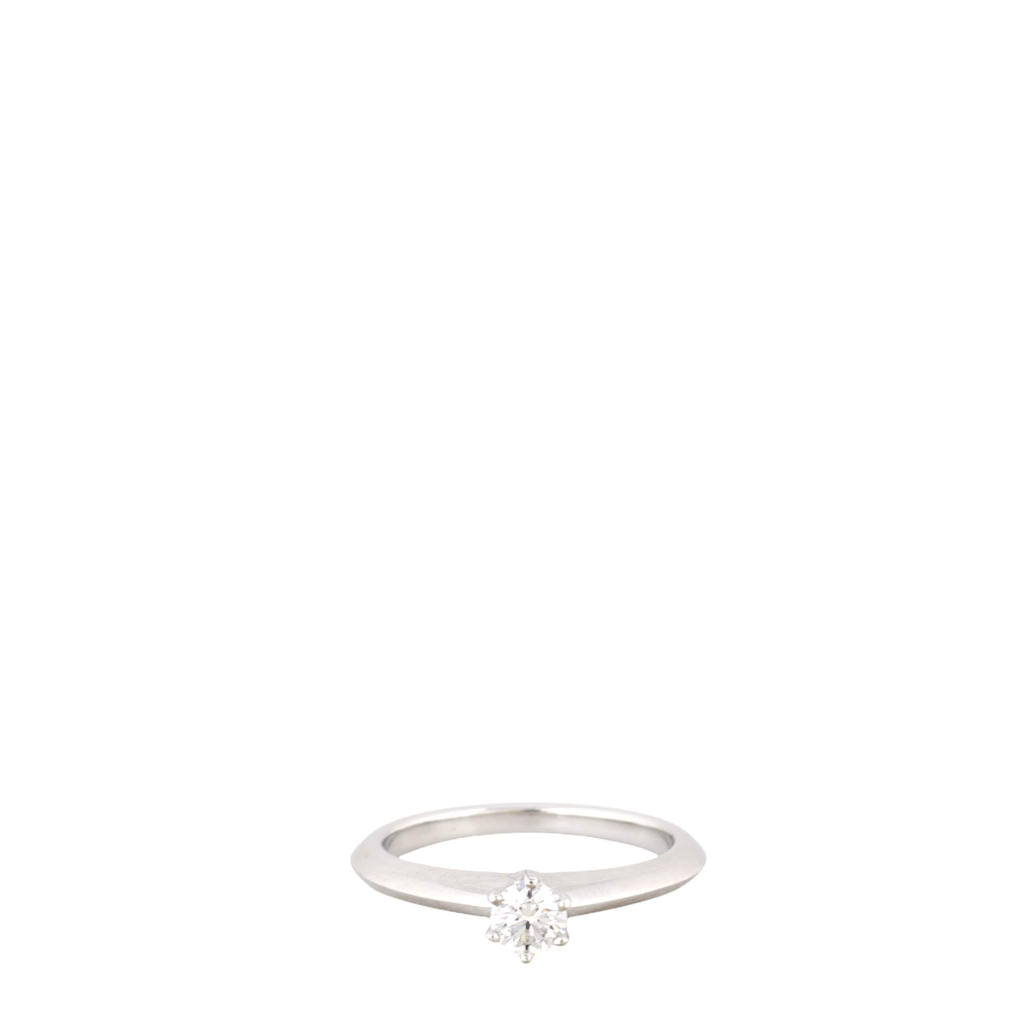 Tiffany & Co Setting Solitaire Diamond Platinum Ring – Luxe.It.Fwd