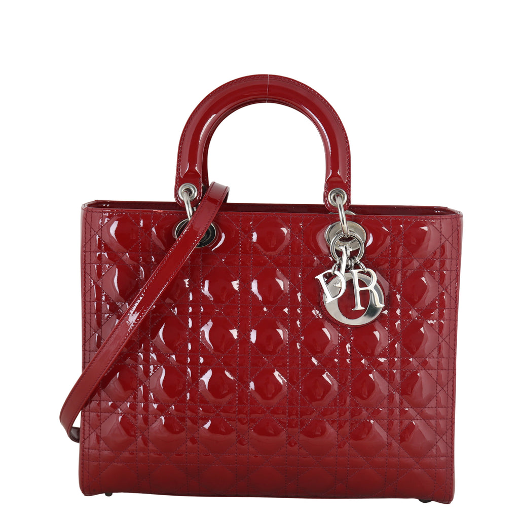 Dior Lady Dior Large Patent – Luxe.It.Fwd