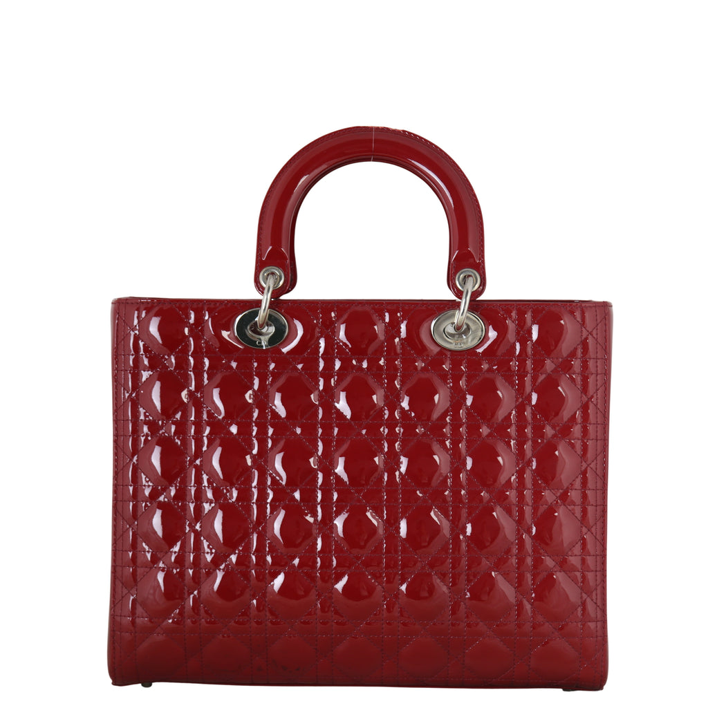 Dior Lady Dior Large Patent – Luxe.It.Fwd