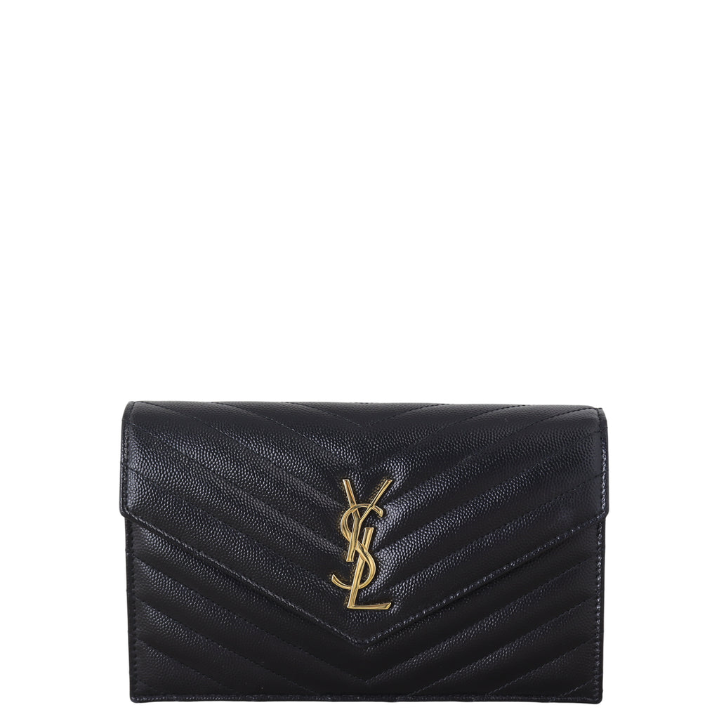 Saint Laurent Cassandre Envelope Chain Wallet – Luxe.It.Fwd