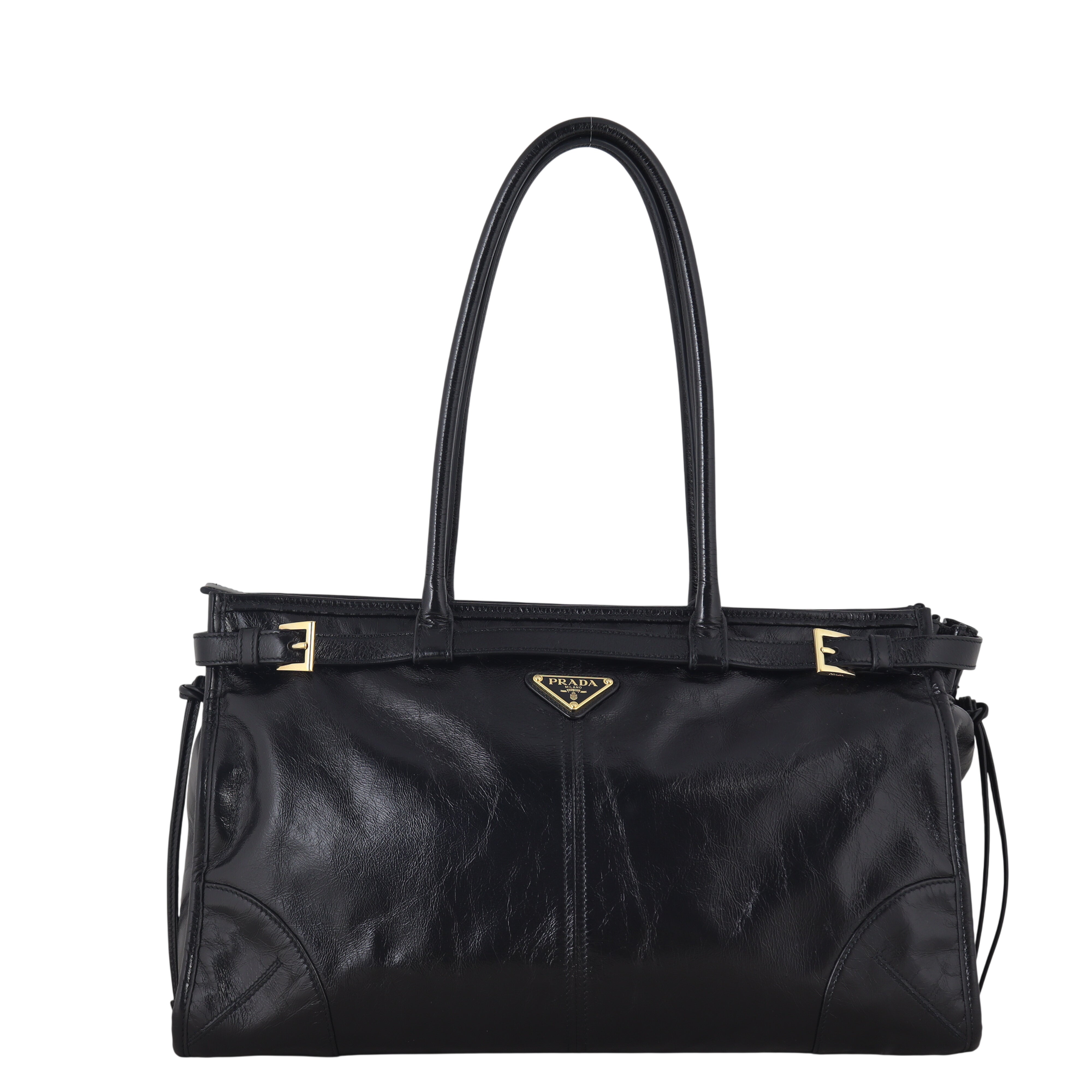 Prada Vitello Shine Bonnie Shoulder Bag Large – Luxe.It.Fwd