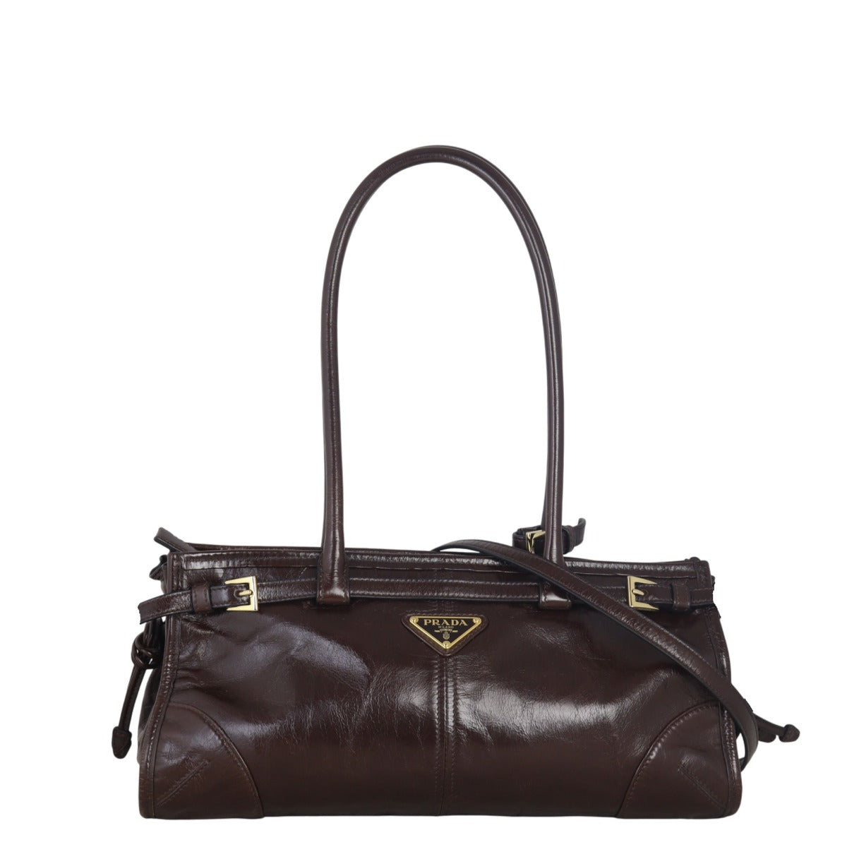 Prada Vitello Shine Bonnie Shoulder Bag Medium – Luxe.It.Fwd