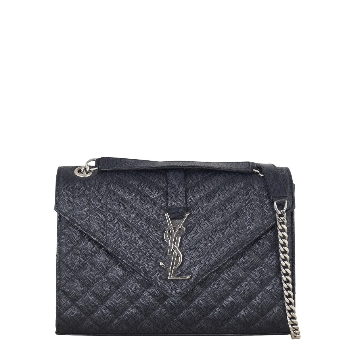 Saint Laurent Monogram Mix Matelasse Envelope Chain Bag Medium – Luxe ...