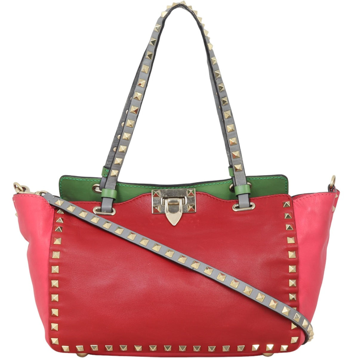 Valentino Rockstud Tote Small (tri-colour) – Luxe.It.Fwd