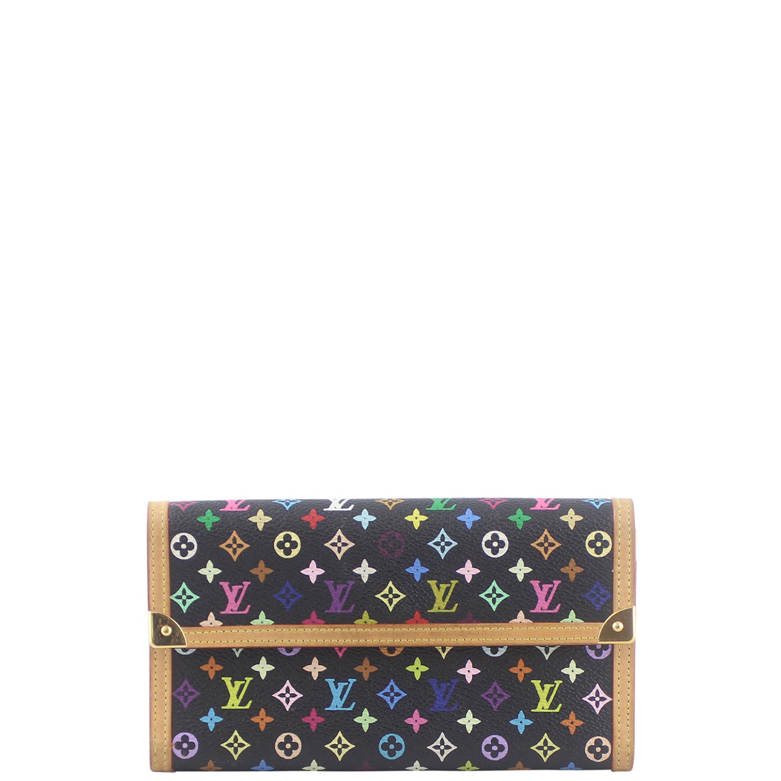 Louis Vuitton Multicolor Porte Tresor Wallet Black – Luxe.It.Fwd